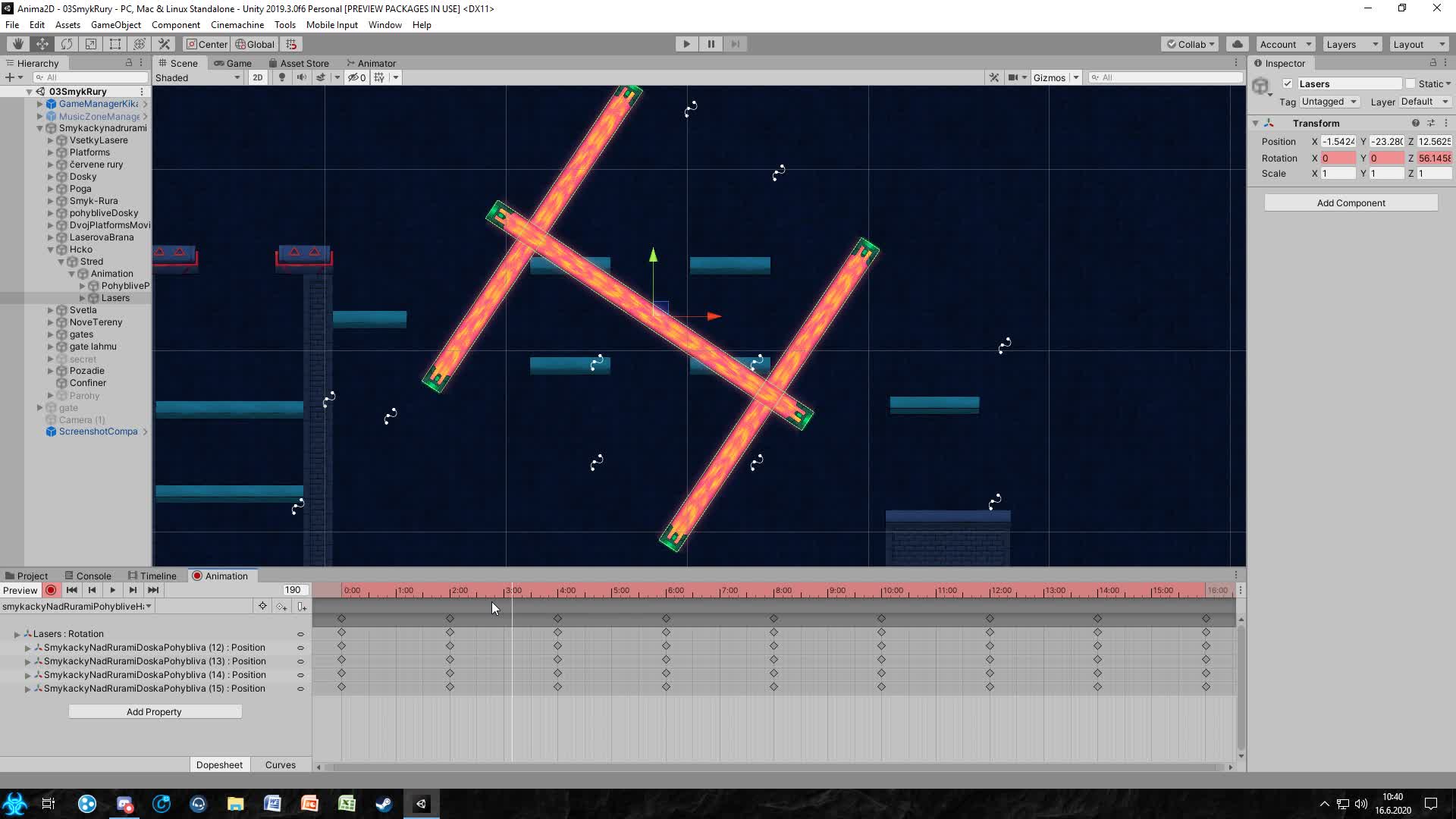 Platform animation - Unity video - Elfscape: Ancestors - IndieDB