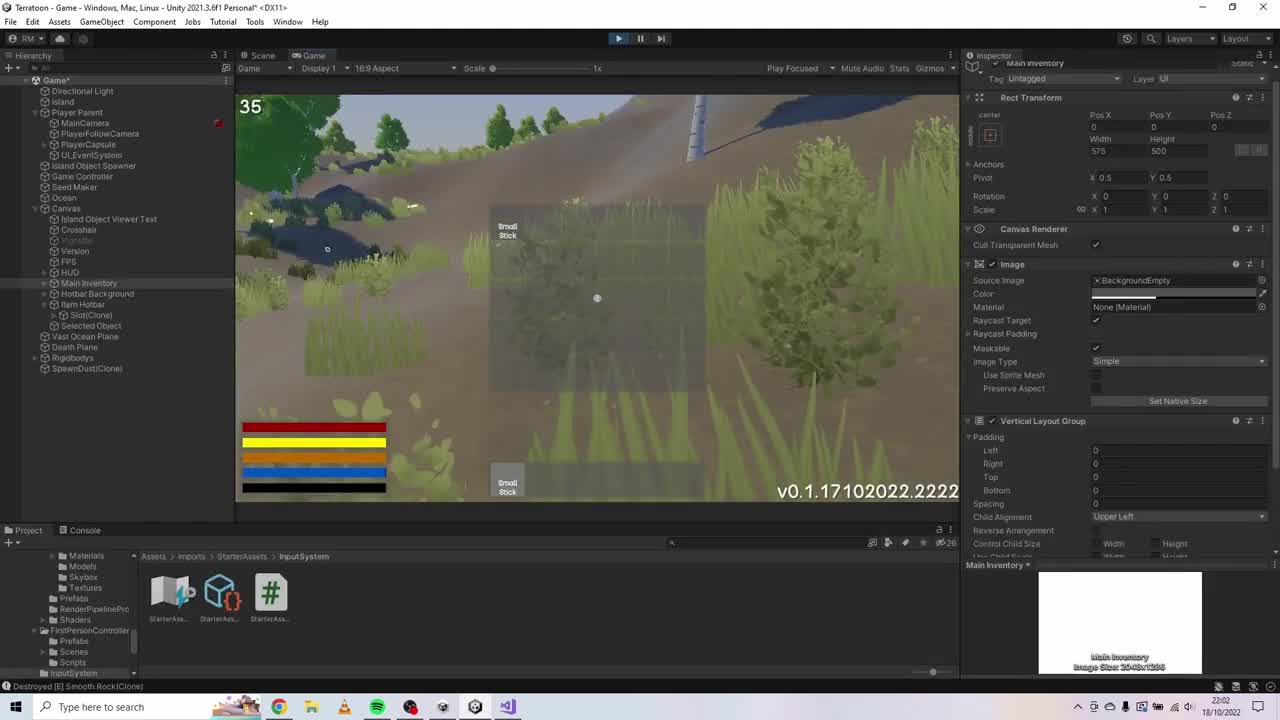 Terratoon Devlog #1 - Inventory System and Wilson! video - IndieDB