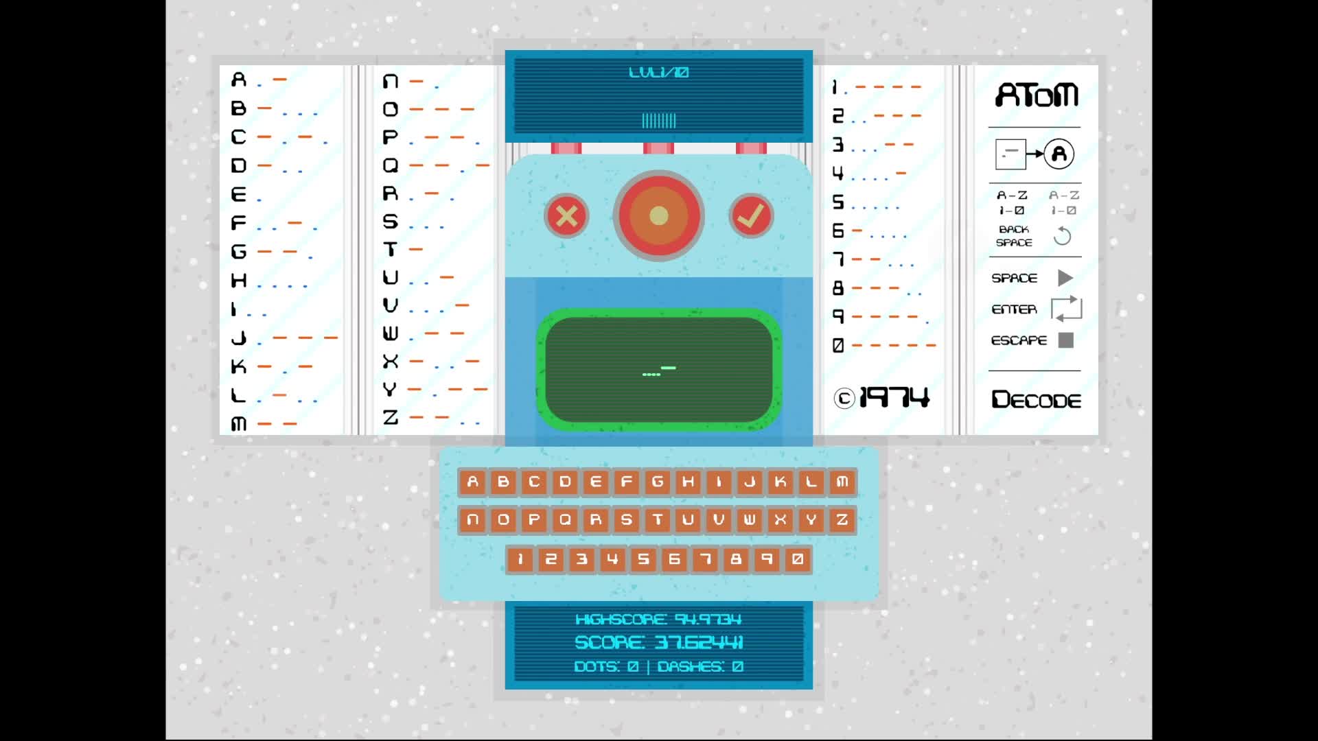 ATOM v0.942 - Decode - Gameplay Video - IndieDB