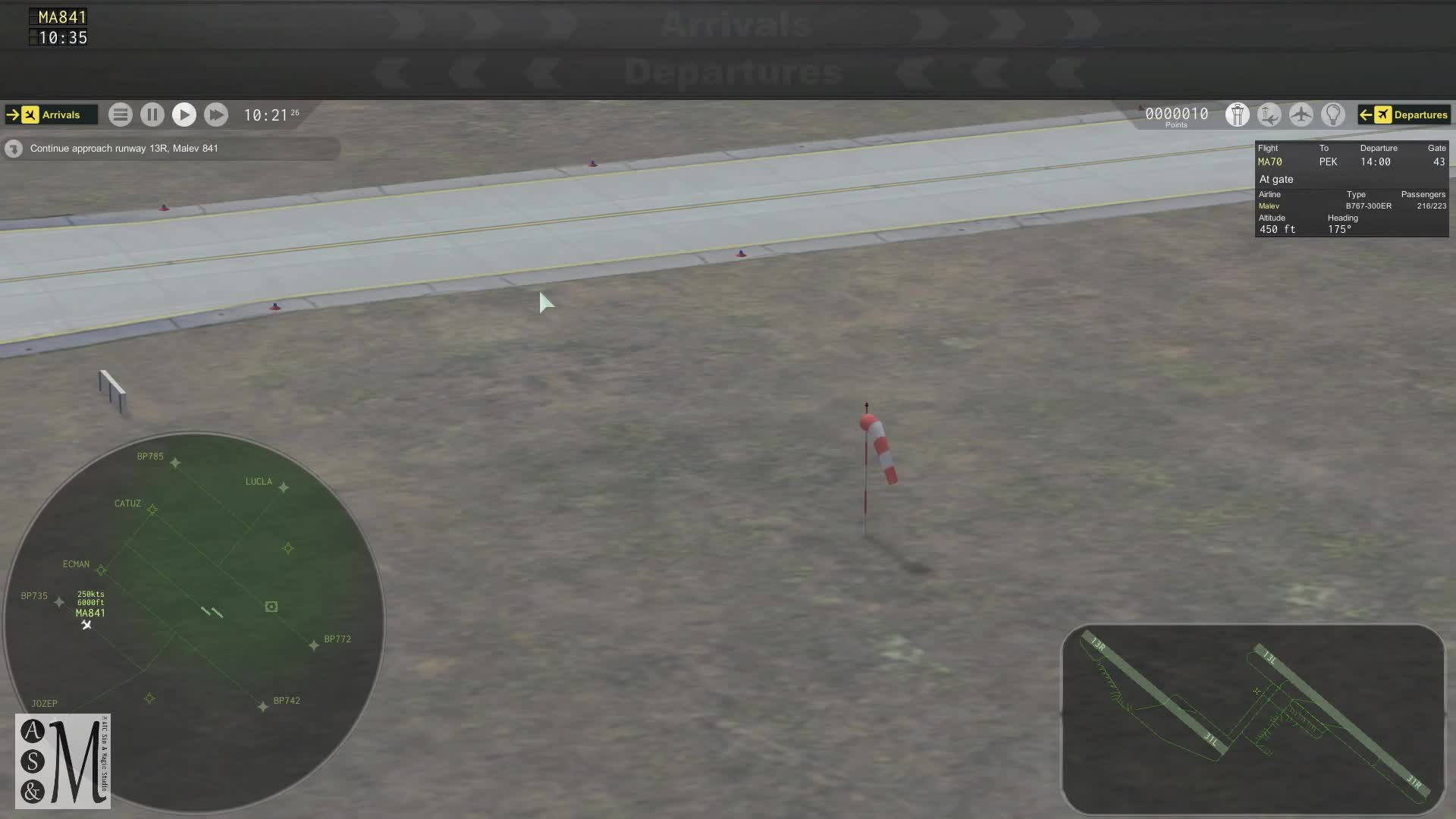 ATC new feature: WINDSOCK video - ATC: Cleared For Takeoff - ModDB