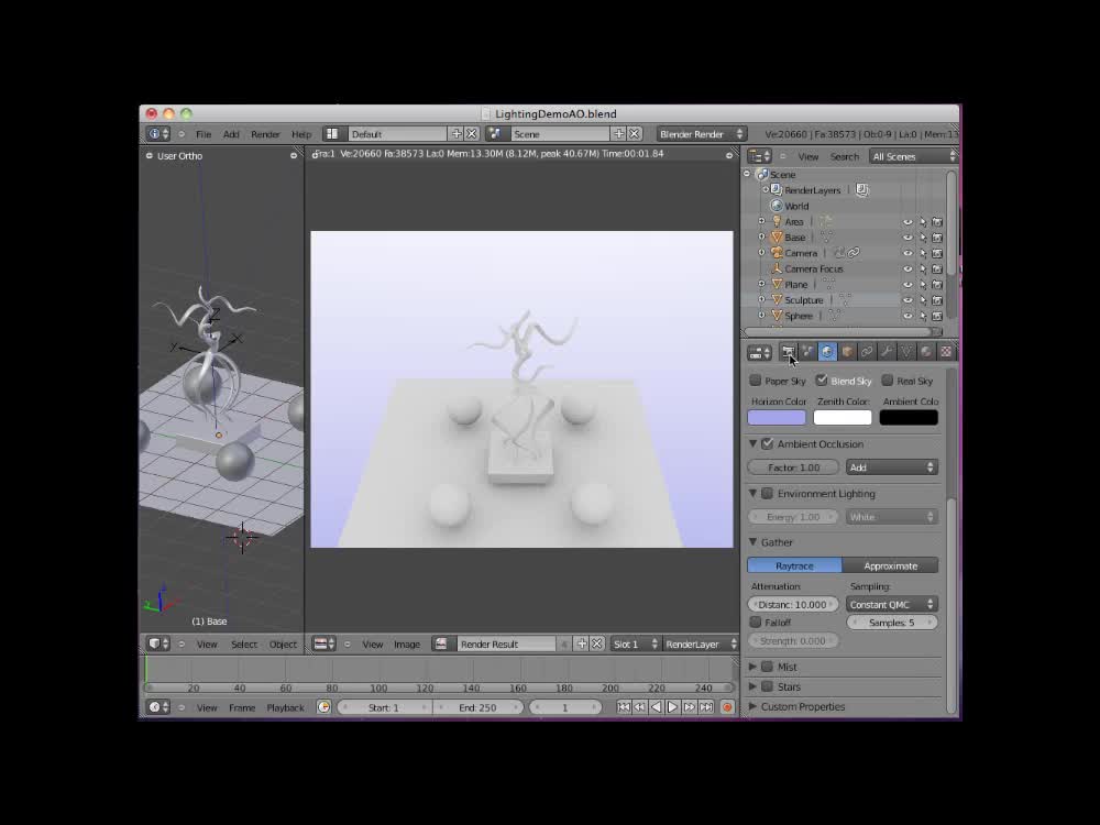 #7 Ambient Occlusion by Neal Hirsig video - Blenderheads - IndieDB