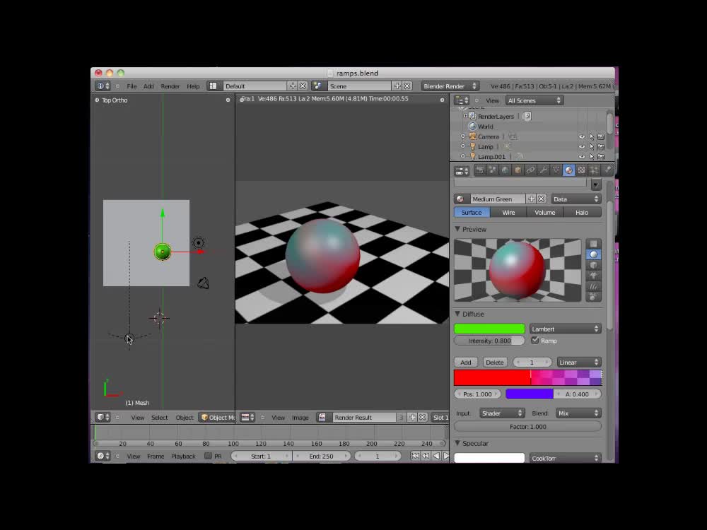 #5 Materials - Ramps by Neal Hirsig video - Blenderheads - IndieDB