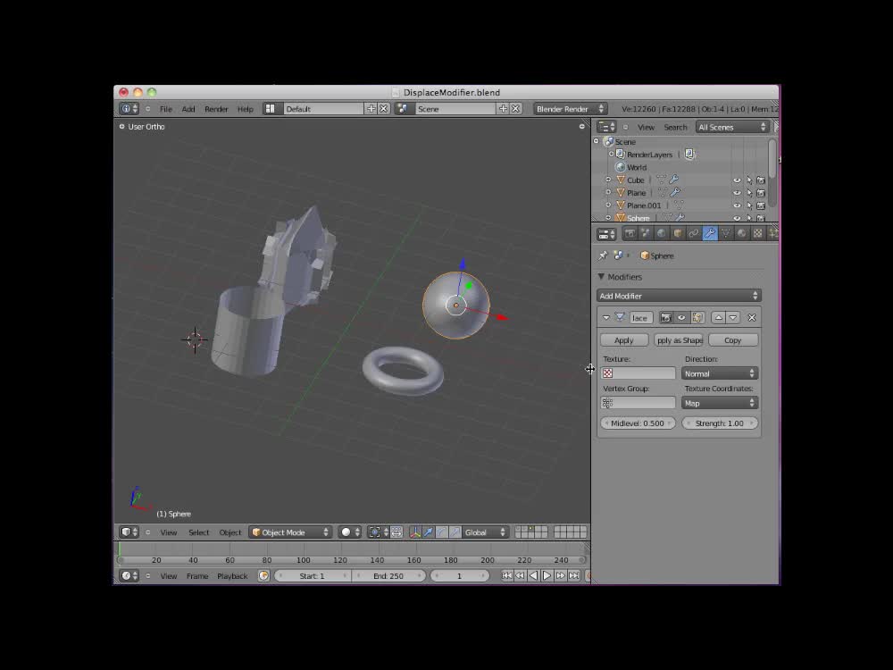 #8 Displace Modifier by Neal Hirsig video - Blenderheads - IndieDB
