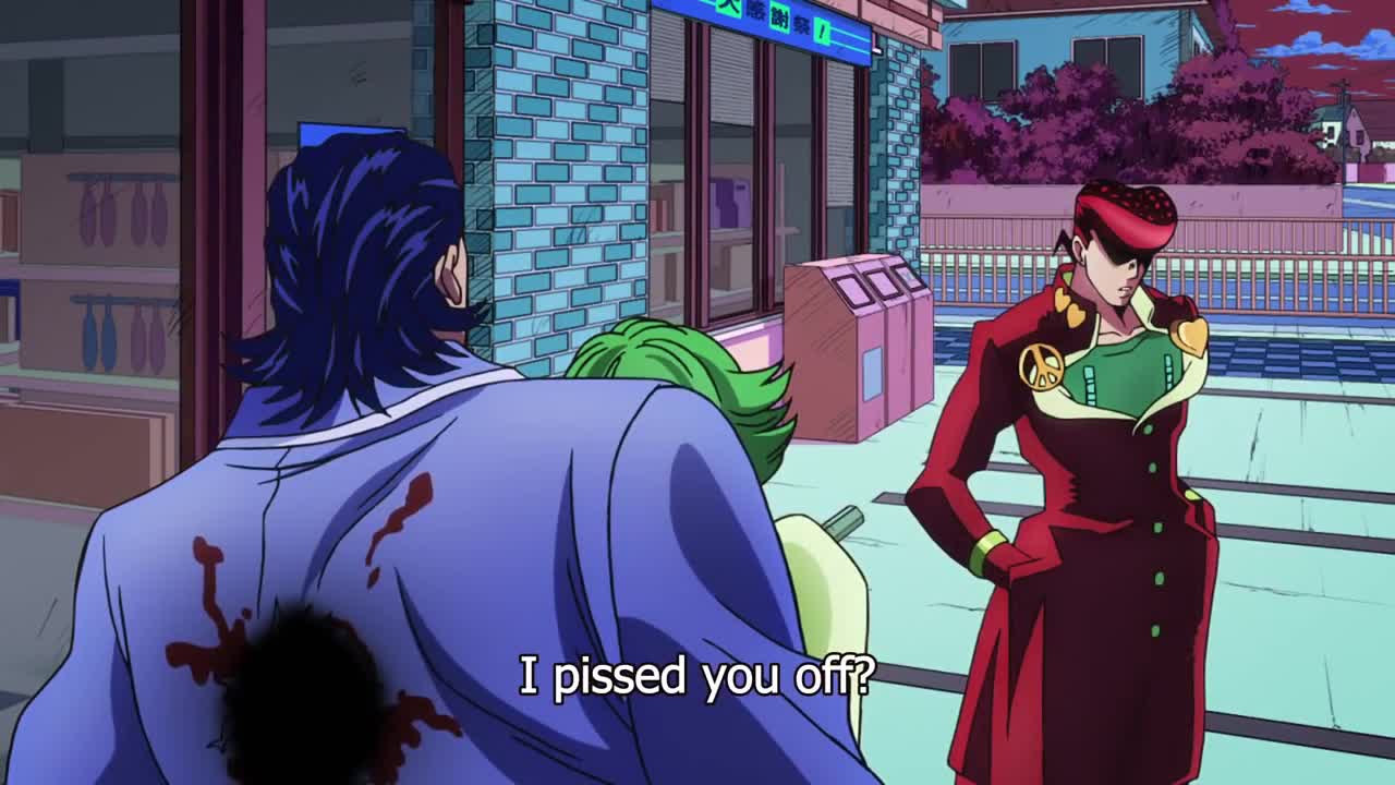 Diamond is Unbreakable - Josuke Stops a Robbery video - Anime Fans of ...