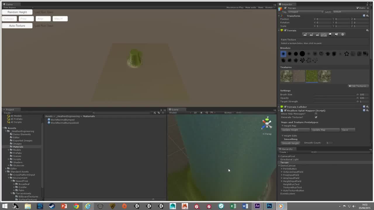 Heathen Engineering's Triplanar Splat Shaders video - ModDB