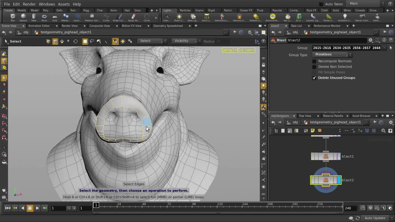 Houdini Edge Loop Selection Video Indiedb