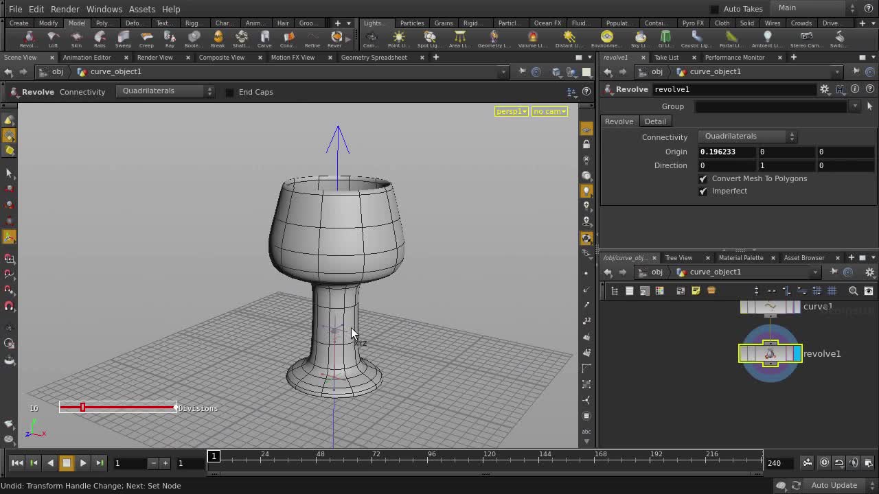 Houdini | Revolve a Curve video - IndieDB