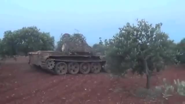 SAA Tank (?T-72?) vs (ambushed) FSA T-55 video - IndieDB