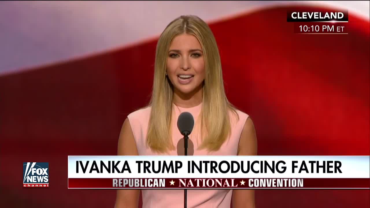 Full speech: Ivanka Trump addresses the 2016 RNC video - United States ...