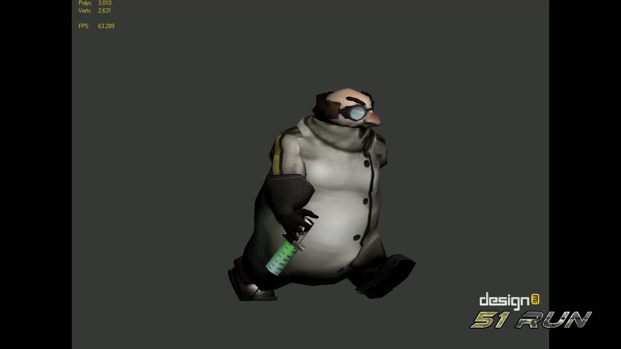 design3 - '51 Run' Development - Scientist Walking video - IndieDB