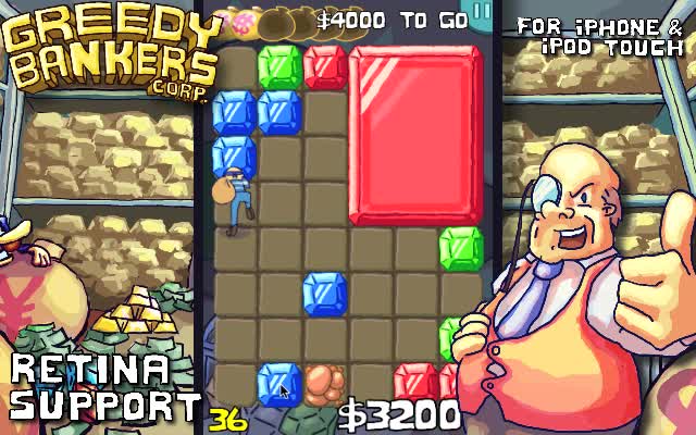 Greedy Bankers iPhone Trailer video - Alistair_Aitcheson - IndieDB