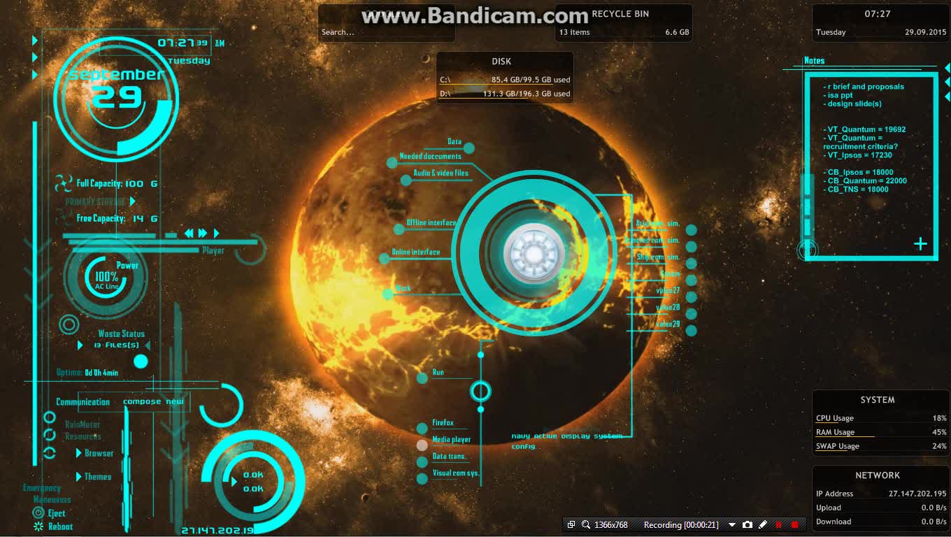 Custom GUI demonstration. video - rkraptor70 - ModDB