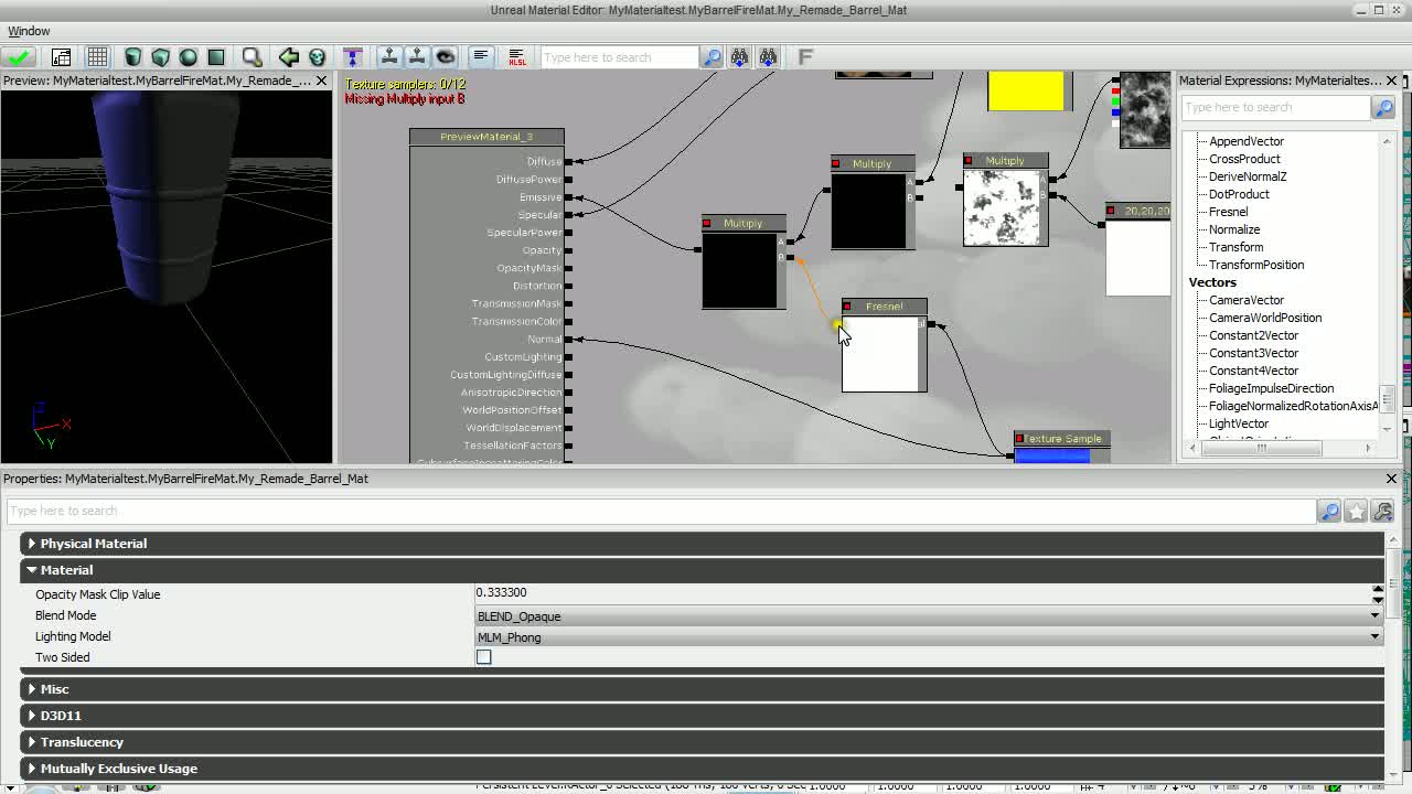 UDK_Material_Editor_Fire video - GlenBland - IndieDB