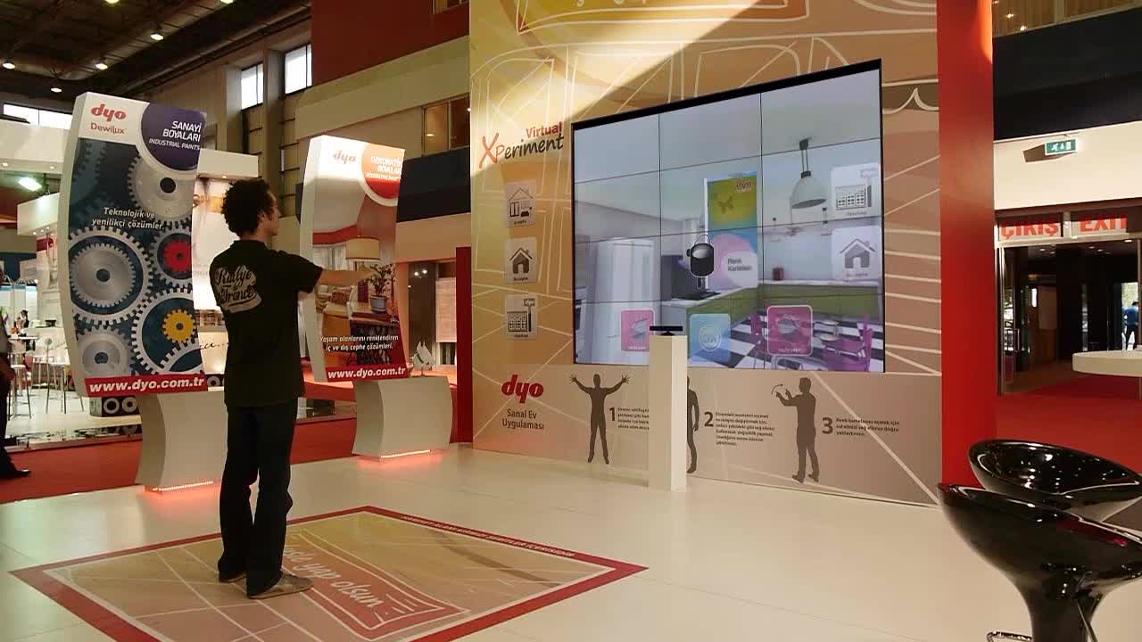 Virtual Reality w. Kinect-House Browsing Painting video - guneyozsan ...