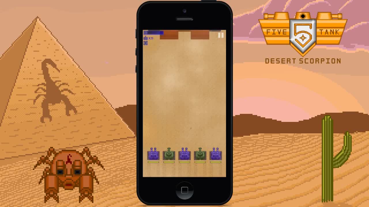 Five Tank : Desert Scorpion - Game Trailer video - tripletomato - IndieDB