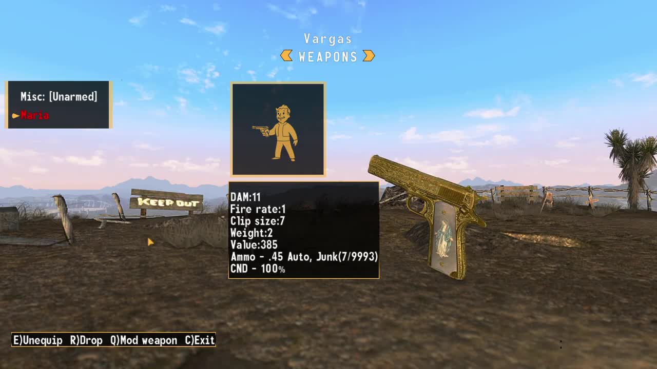 FNV Arsenal Weapons Overhaul - Maria video - Desert_Ranger_W2 - ModDB