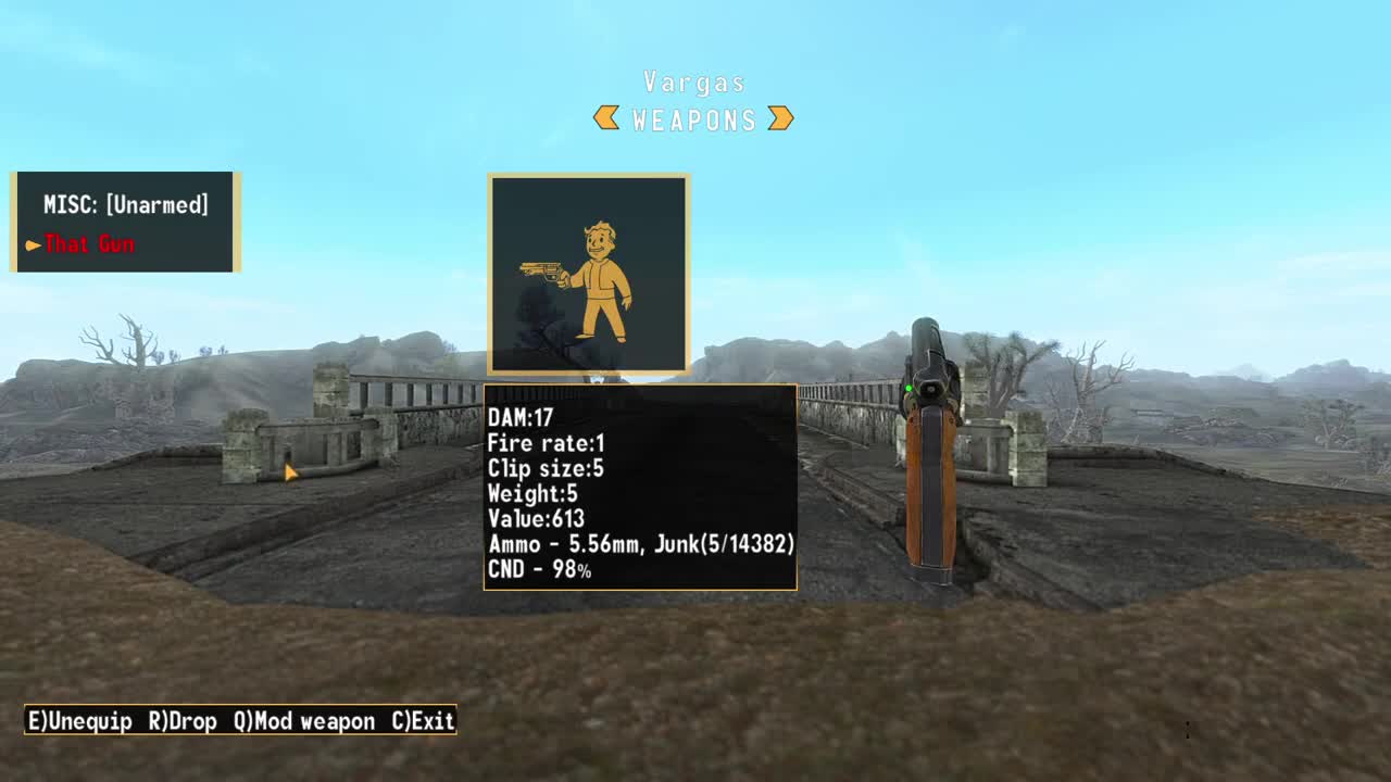 FNV Arsenal Weapons Overhaul - That Gun video - Desert_Ranger_W2 - ModDB