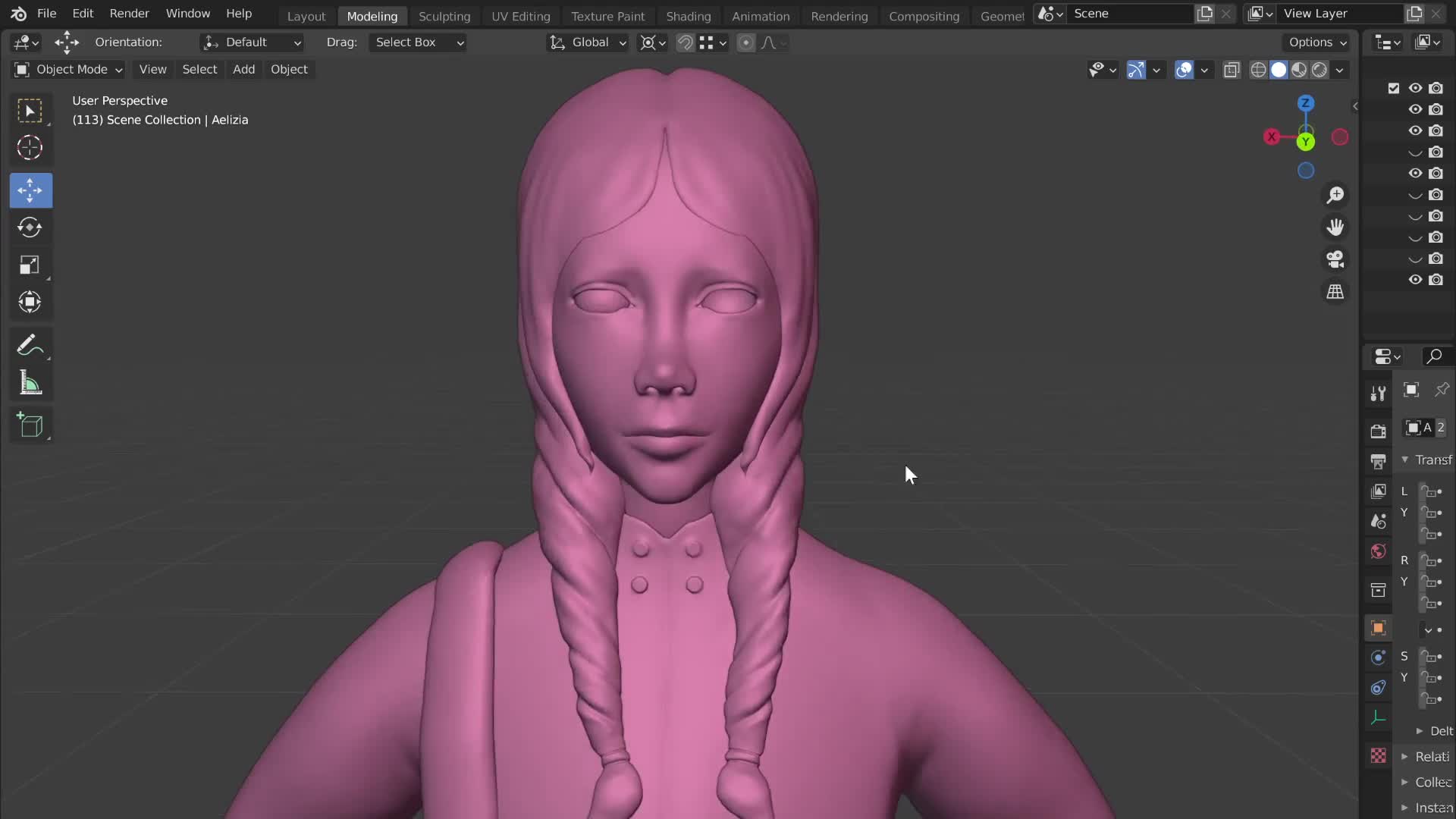 Aelizia Modelling: Facial Features video - LittleSpiritStudios - IndieDB