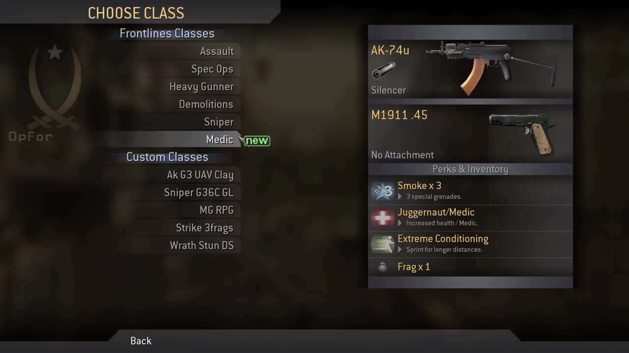 Call of Duty Frontlines Forever - Default Classes video - ModDB