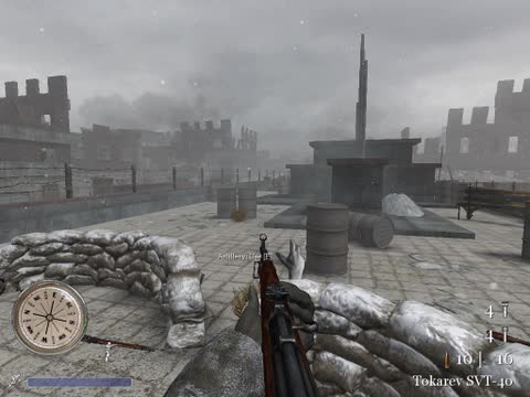 CoD2 British 6pdr AT gun ingame video - Back2Fronts Mod for Call of ...
