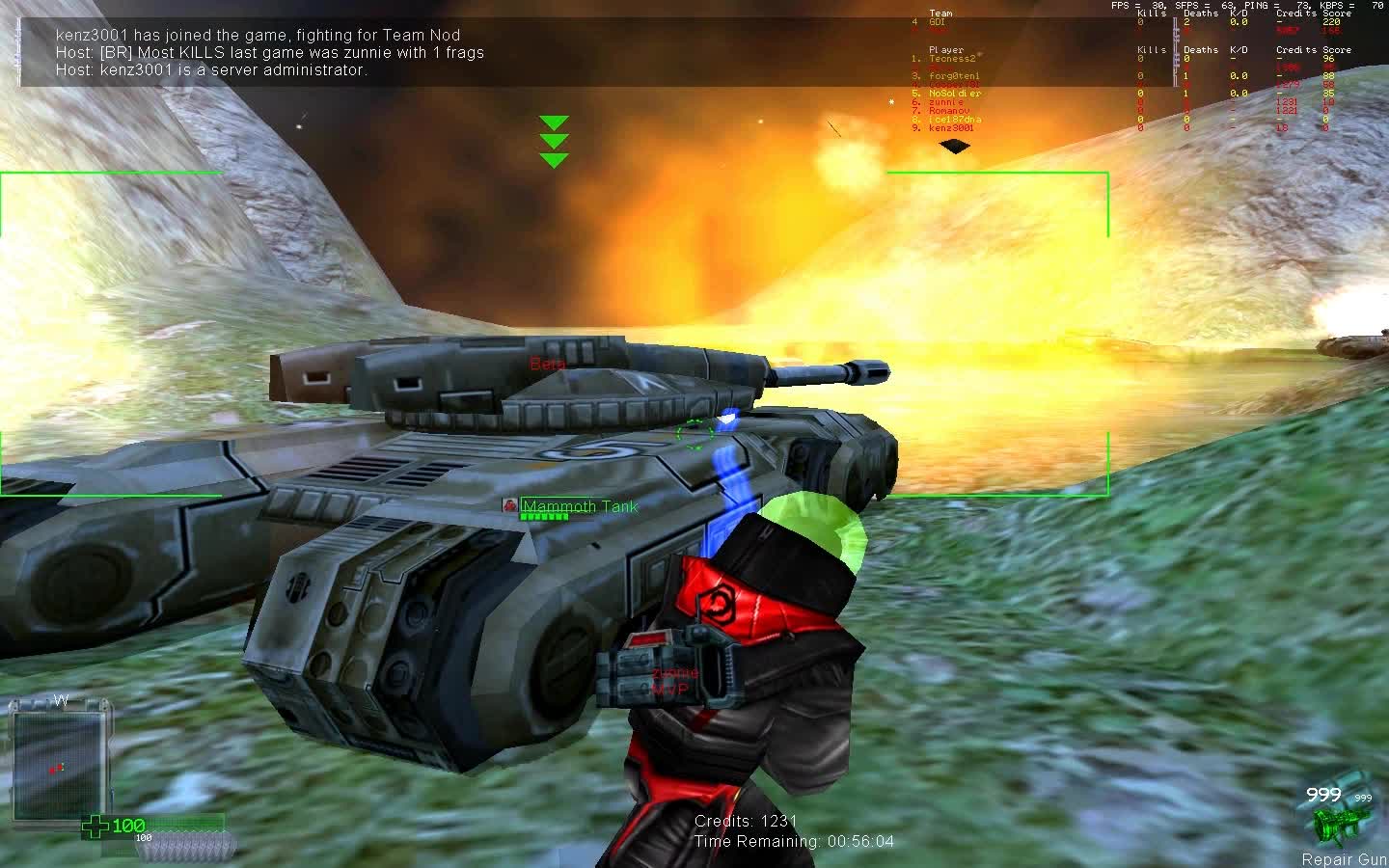 GDI Mammoth Tank video - Tiberium Crystal War mod for C&C: Renegade - ModDB