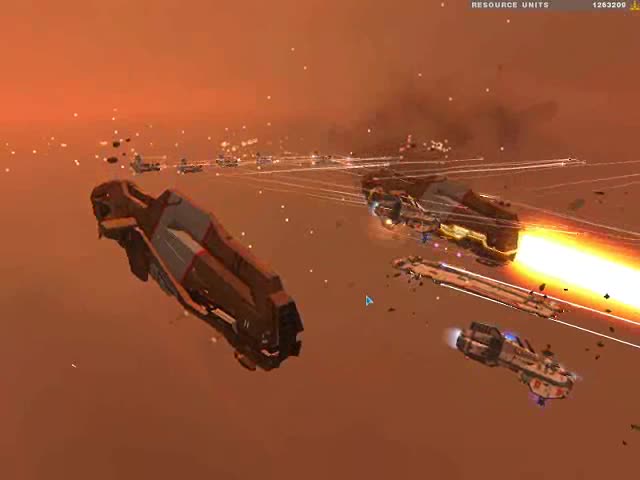 Epic Slug Fest Between Taiidan and Hiigarans video - Homeworld 2 The ...