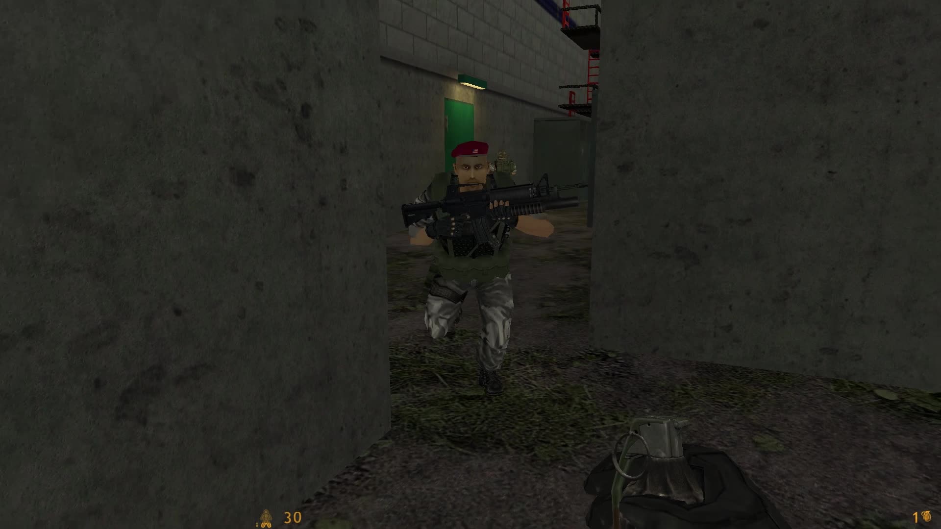 Grunt strafing (firing when step a side) and evading grenades by side ...