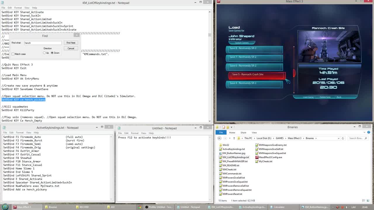 MOAM v2.8 Keybinds Tutorial video - MOTHER OF ALL MODS for Mass Effect ...