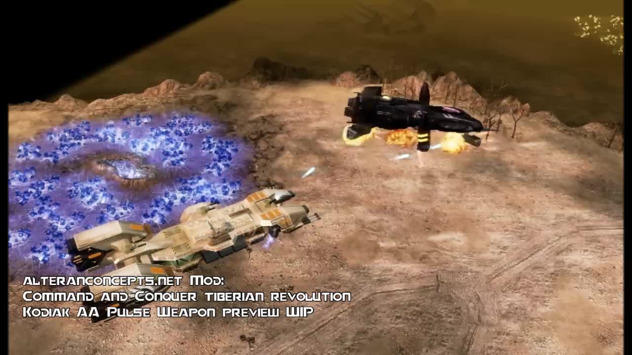 Kodiak AA Pulse Weapon Preview WIP video - Command and Conquer Tiberian ...