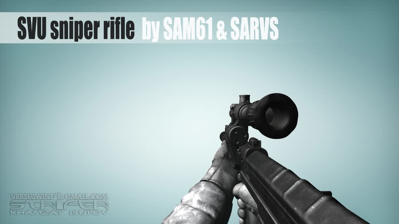 SVU sniper rifle - Render video - GUNSLINGER mod for S.T.A.L.K.E.R ...