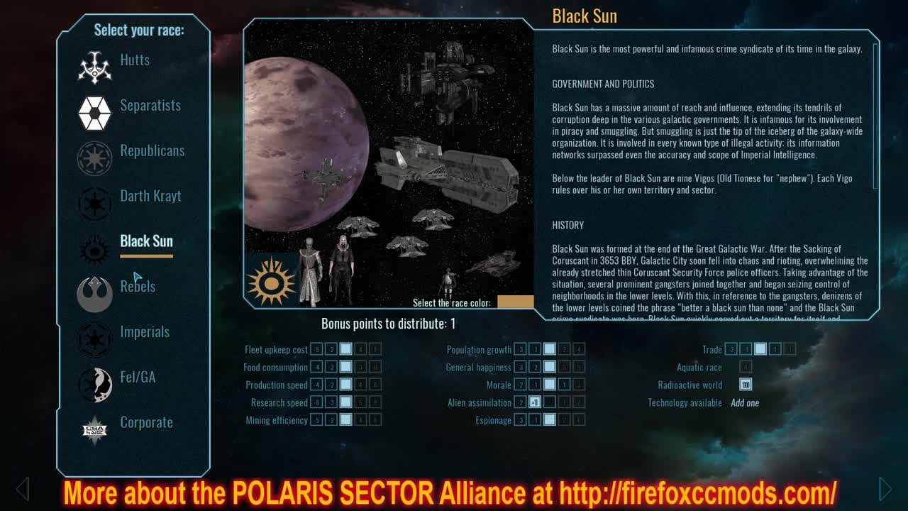 Faction selection screen video - Star Wars Polaris Sector - Alliance ...