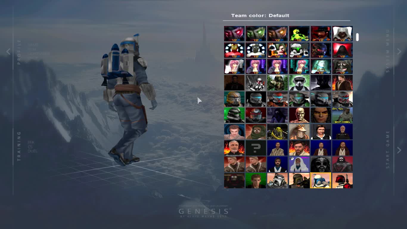 In work (preview page: Skin) video - Genesis UI mod for Star Wars: Jedi ...