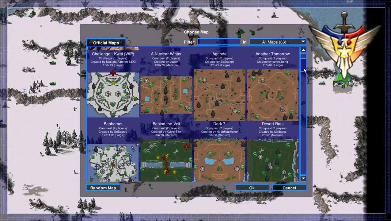 Lobby Map Icons video - Generals Alpha mod for OpenRA - ModDB