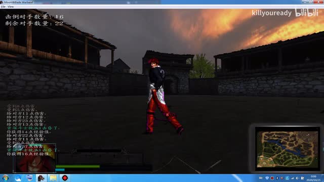KOF:Dimension Reduction attack video - 2D fight BUT Mountblade Warband ...
