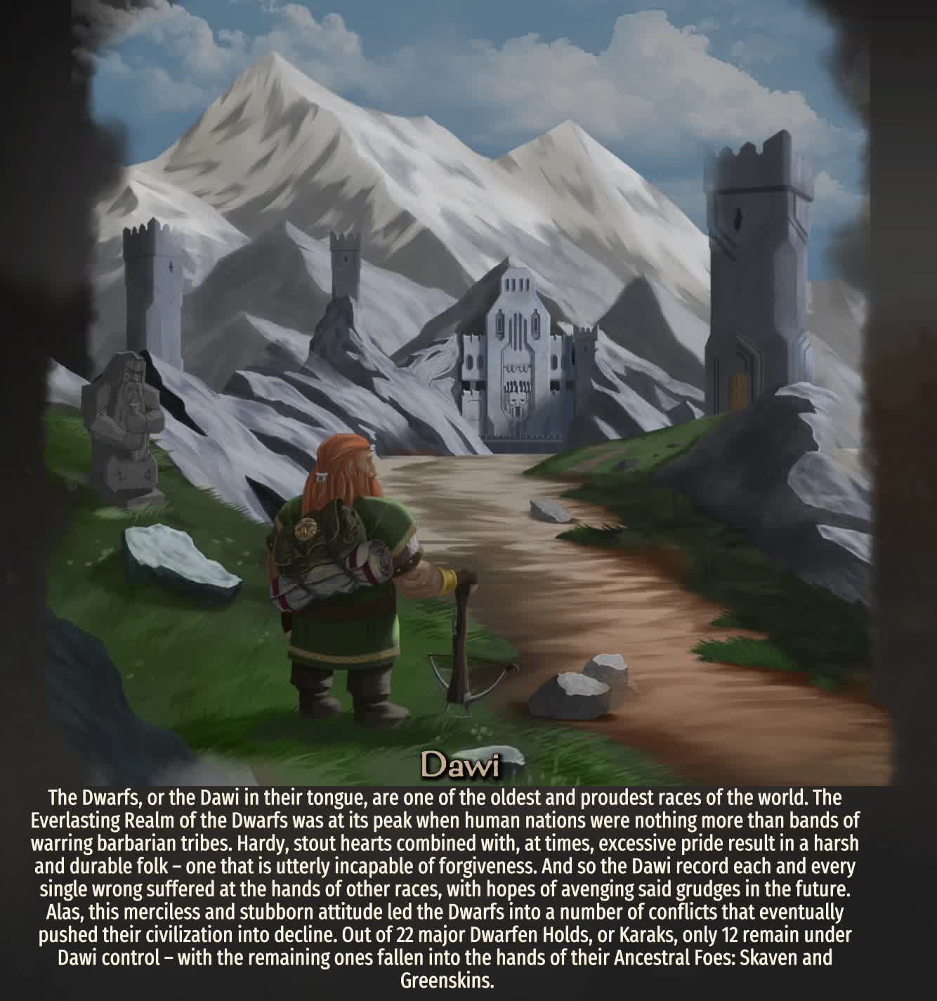 Dwarf culture screen video - The Old Realms mod for Mount & Blade II: Bannerlord - ModDB