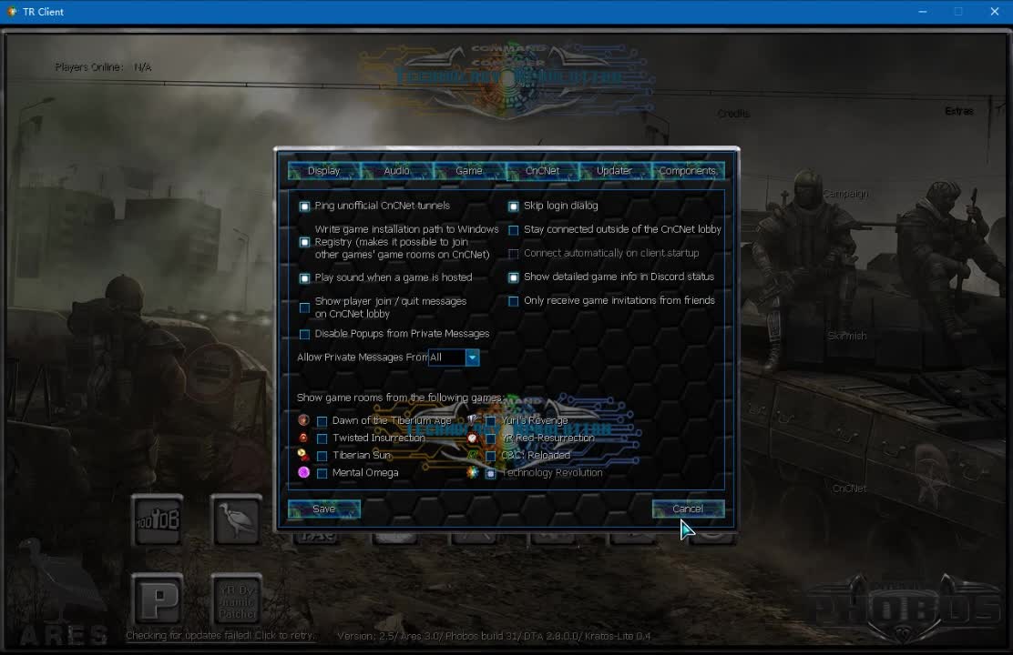 DTA Client Switch Language video - Technology Revolution mod for C&C: Yuri's Revenge - ModDB
