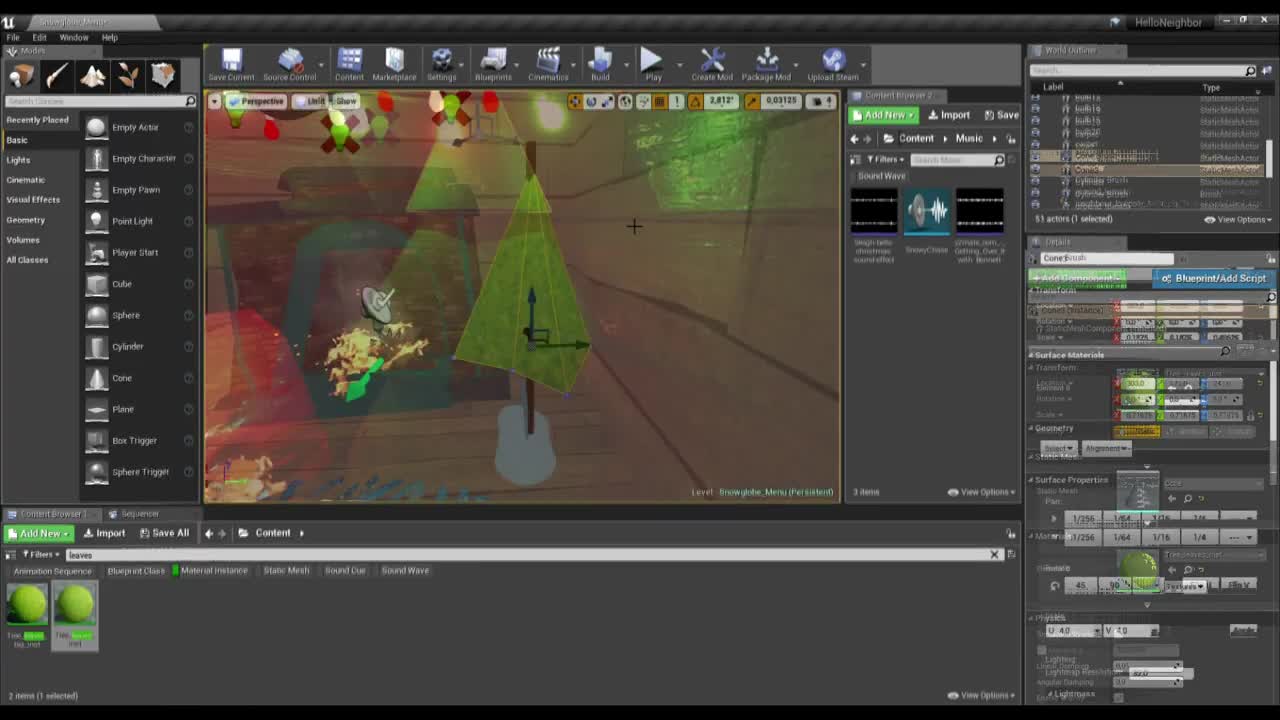 Menu and The Models | HN Modding Part 1 video - Snowglobe! a Hello ...