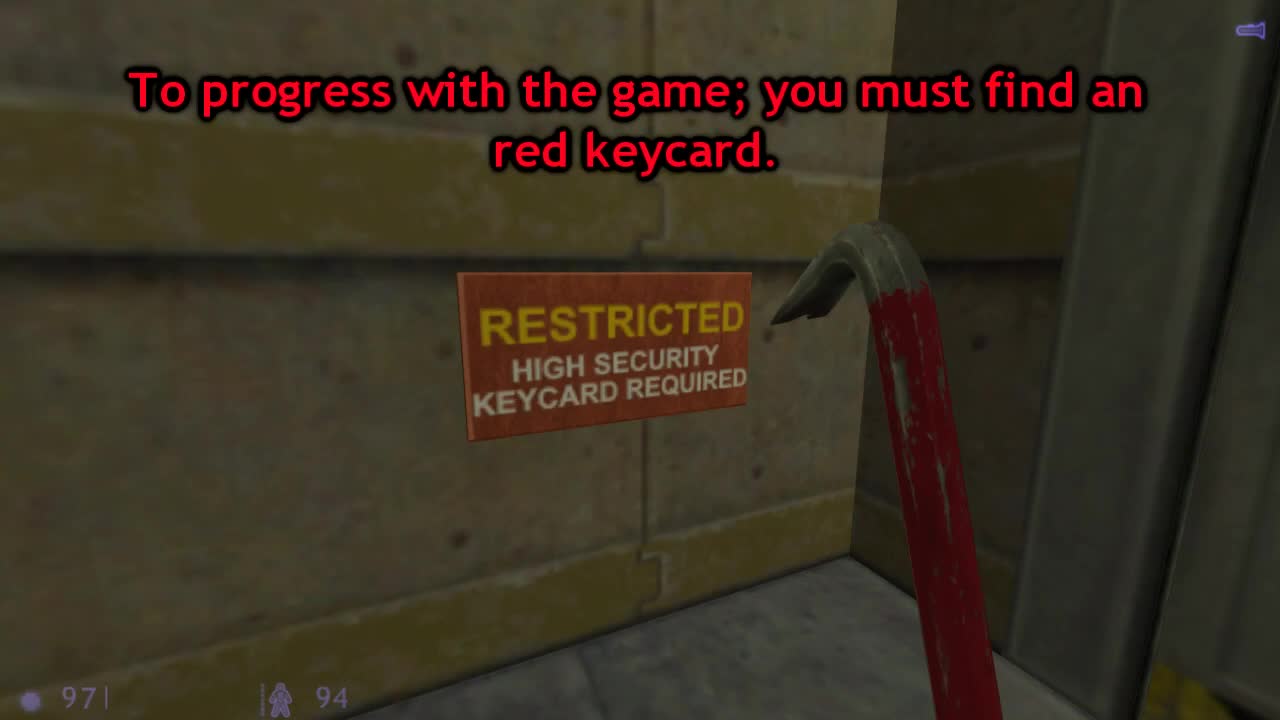 Half Life Insecure - Security Keycard System Demonstration video - ModDB