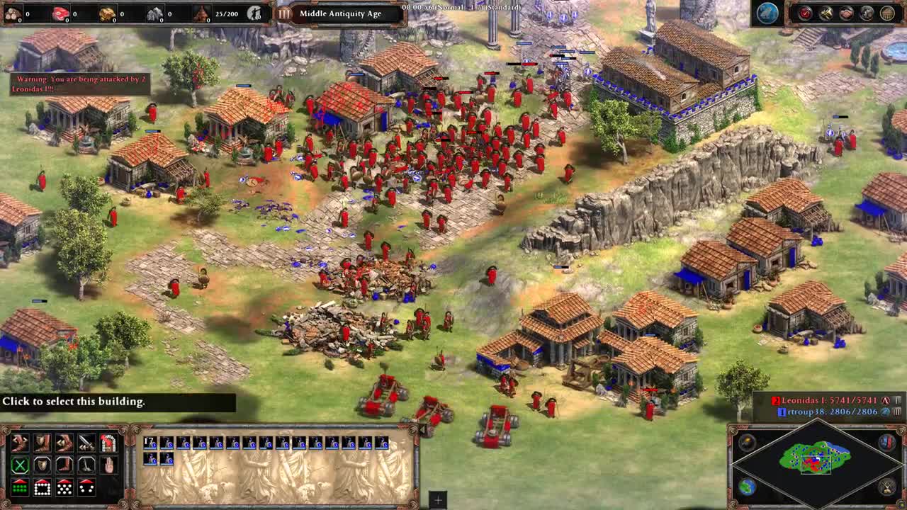 Athens Fights Sparta! video - Romae ad Bellum mod for Age of Empires II ...