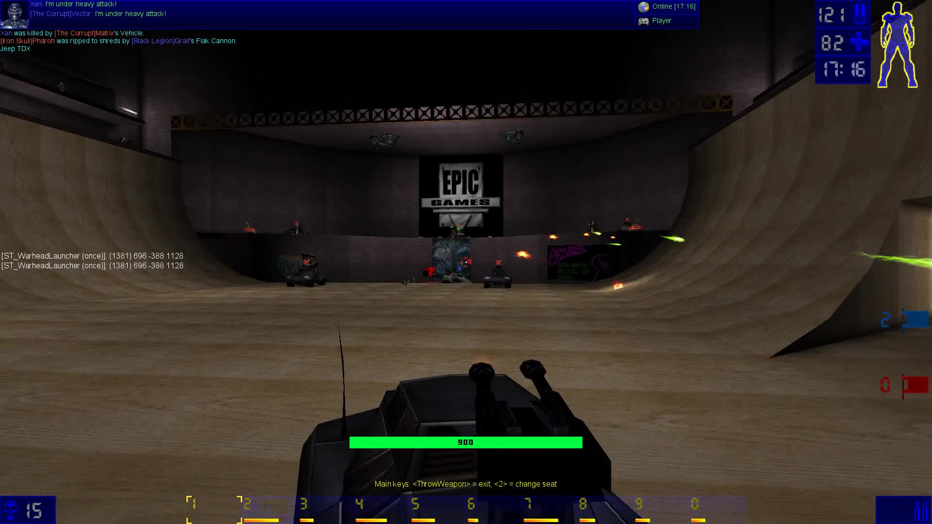 VCTF-HalfPipe - UT99 - Network Play video - XVehicles mod for Unreal ...