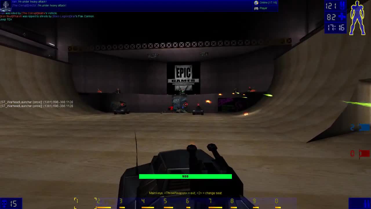 VCTF-HalfPipe - UT99 - Network play video - XVehicles mod for Unreal Tournament - ModDB