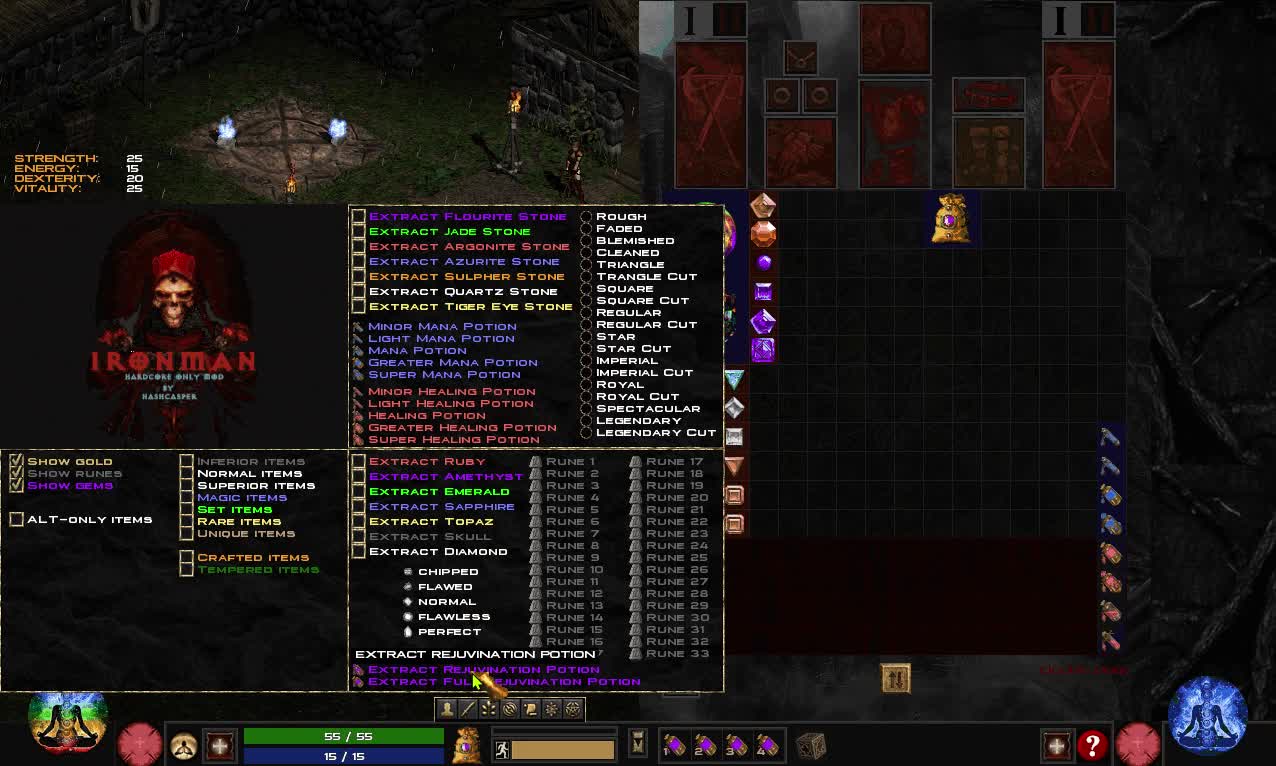 Bag of Holding now stores potions! video - Diablo II: Ironman Mod for Diablo II: Lord of ...