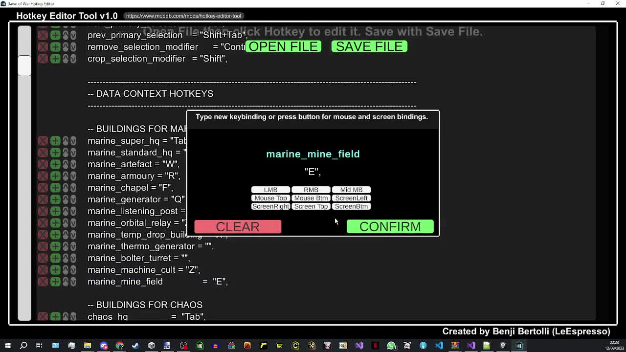 Dawn of War Hotkey Editor v1.0 Showcase Video - ModDB