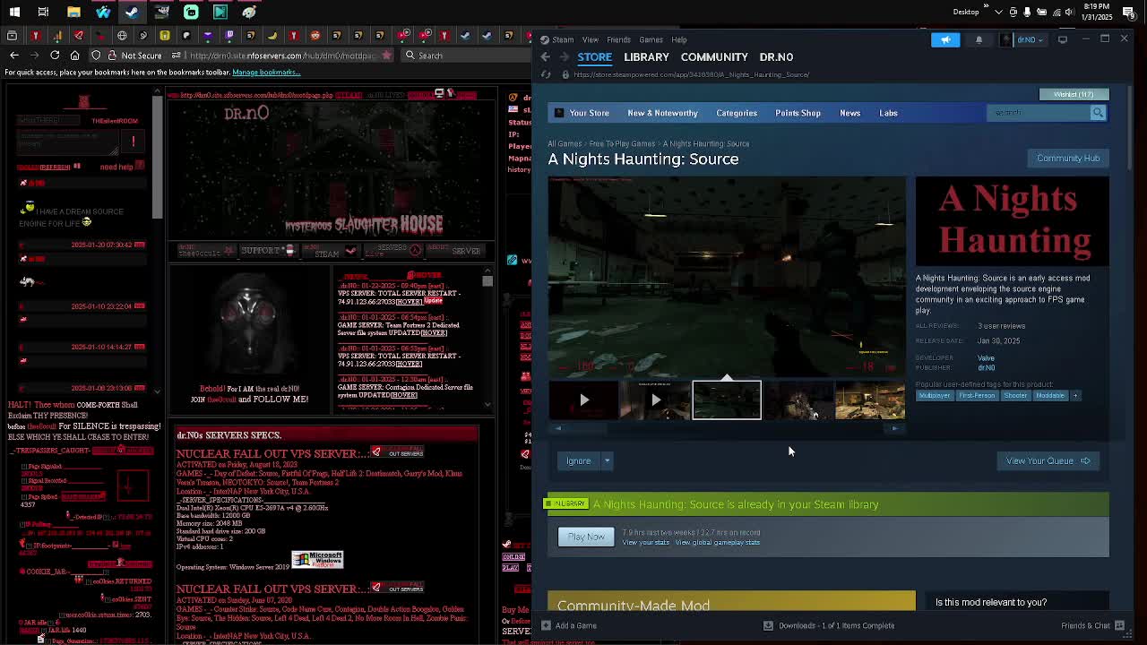 ANH official release on steam video - A Nights Haunting mod for Half-Life 2: Deathmatch - ModDB