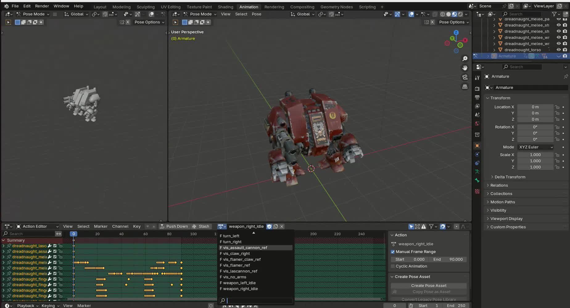 Animation preview video - Blender Dawn of War Addon mod for Dawn of War - ModDB
