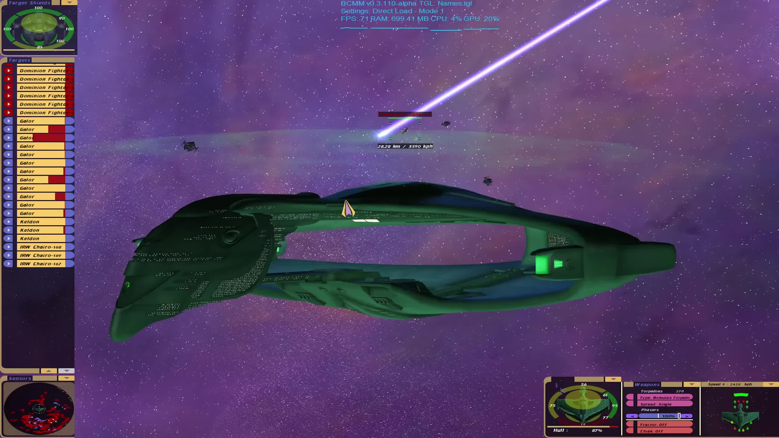 Bridge Commander Maelstrom Mod - Battle of the Omarion Nebula (Full ...