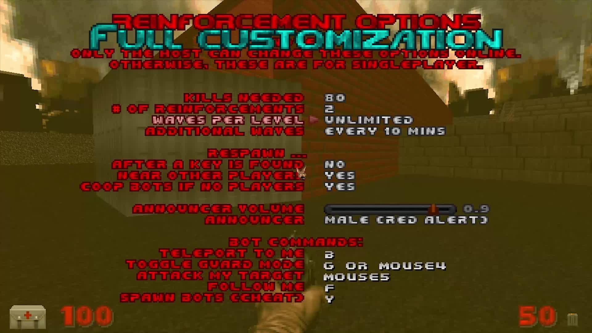 Reinforcements [for survival] video - ModDB