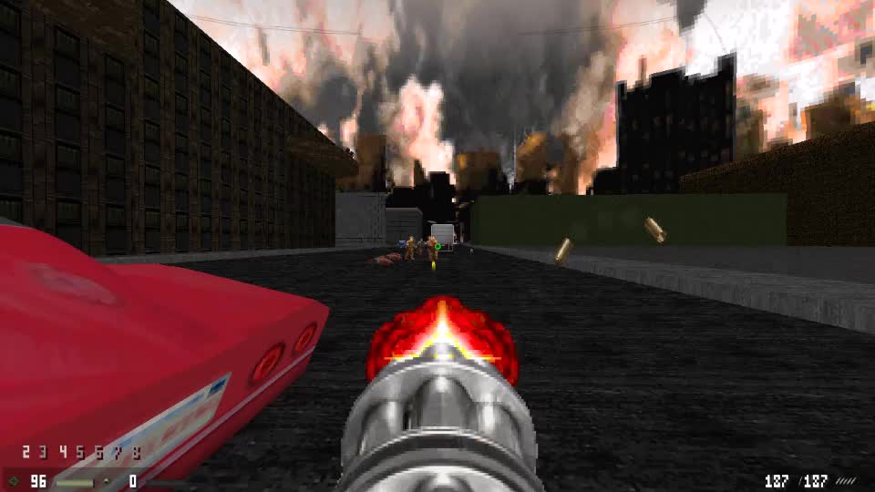 Using cars as cover! video - Super Skulltag mod for Doom II - ModDB