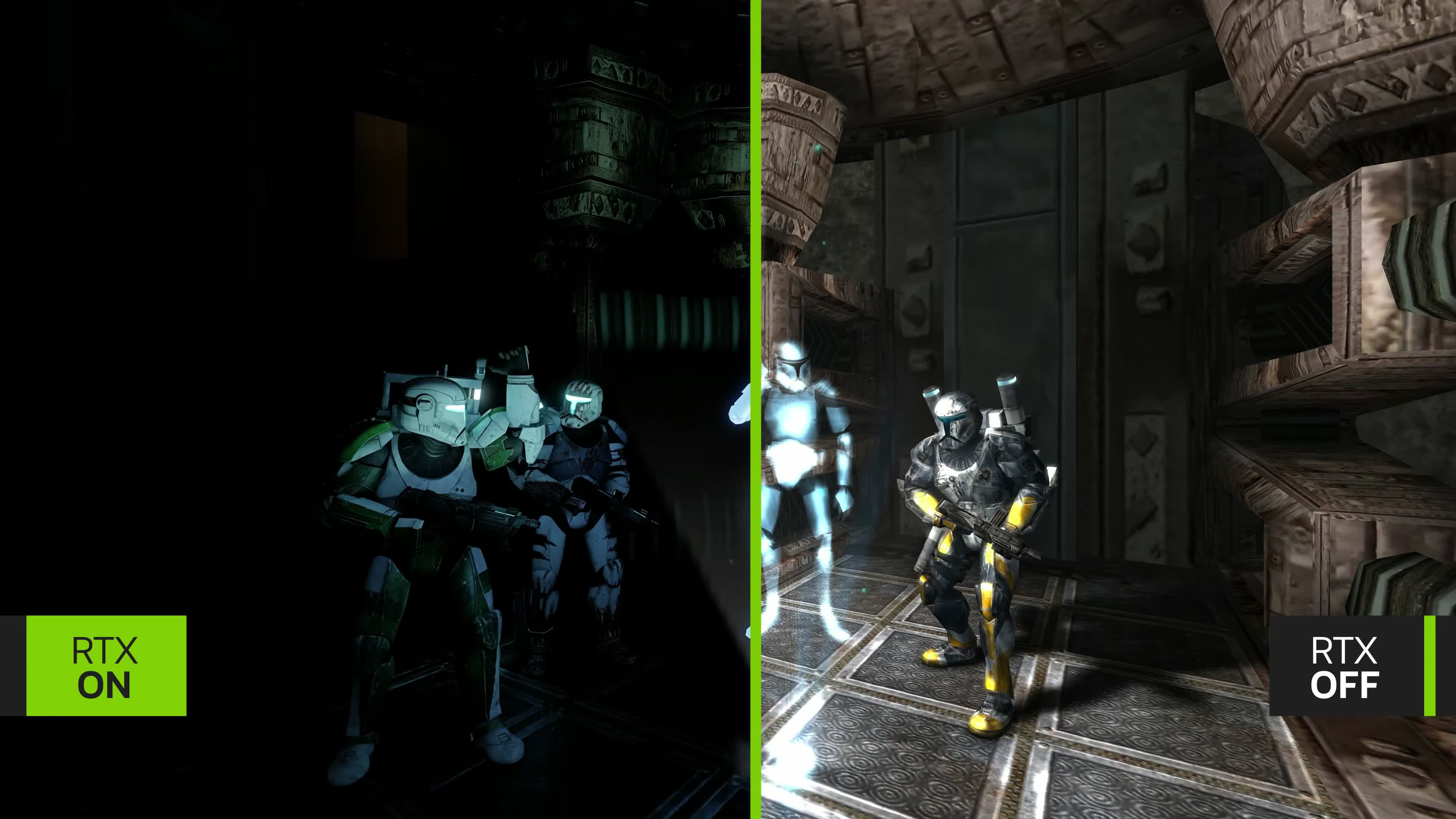 Star Wars Republic Commando RTX - RTX On vs RTX Off Trailer video - ModDB